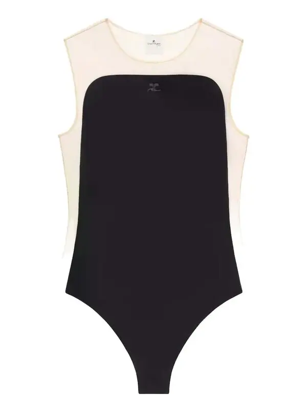 COURREGES Illusion Sunshield Bodysuit - Black
