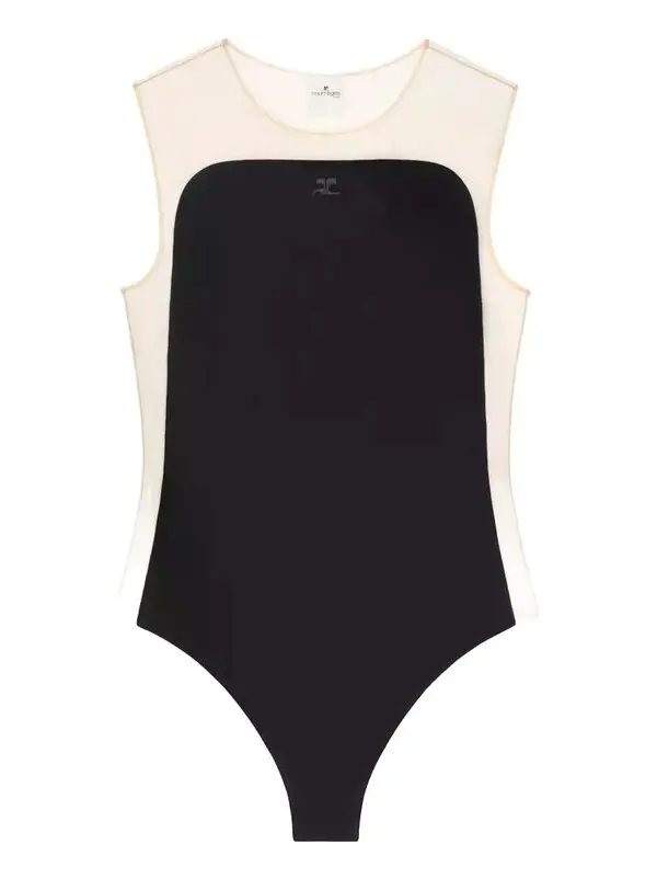 COURREGES Illusion Sunshield Bodysuit - Black