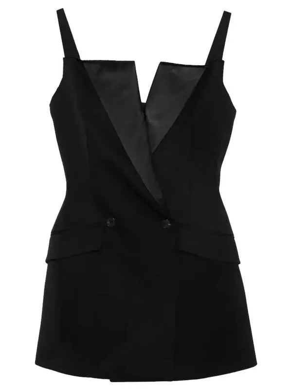 Givenchy Double-breasted Mini Dress - Black
