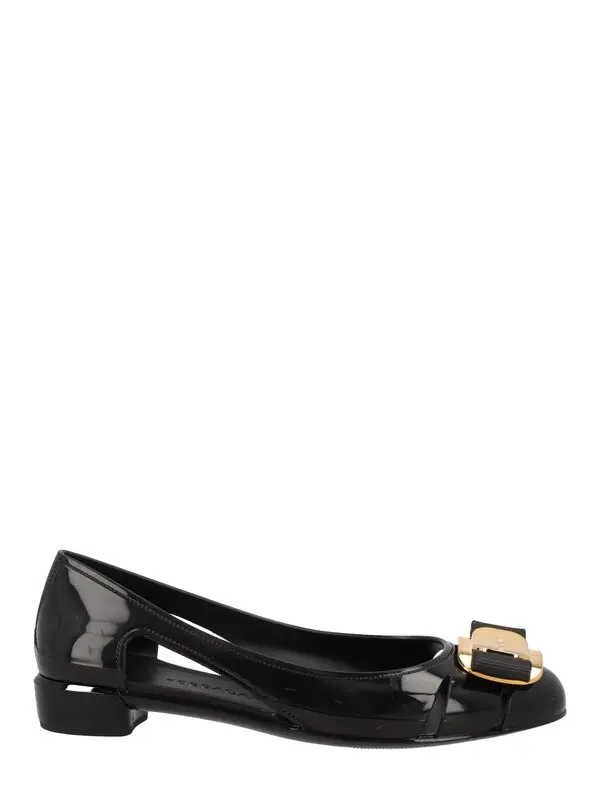 FERRAGAMO Ballerina Flats - Black