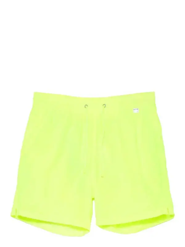 MC2 SAINT BARTH Drawstring-waist Swim Shorts - Yellow