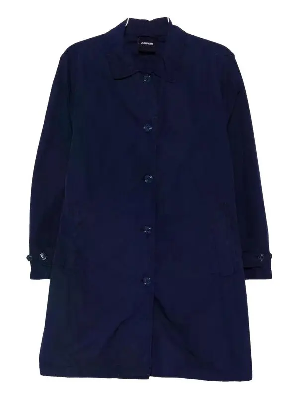 Aspesi Buttoned Coat - Blue
