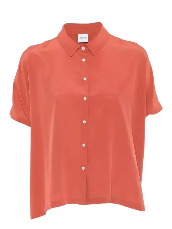 Aspesi Short-sleeve Shirt - Red