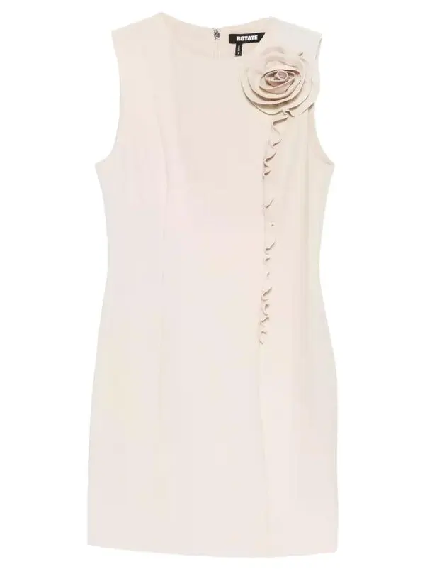 ROTATE BY BIRGER CHRISTENSEN Floral-detail Mini Dress - Neutrals