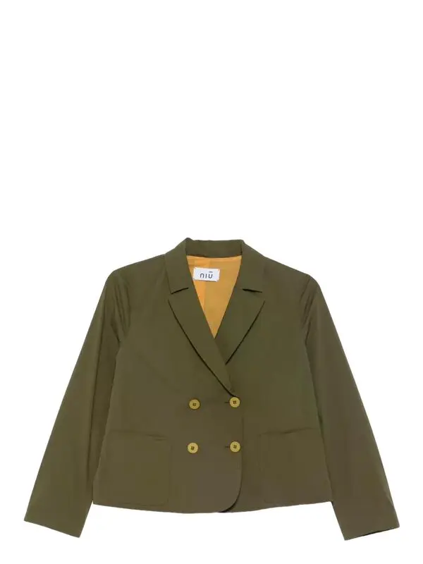 NIU Double-breasted Jacket - Green