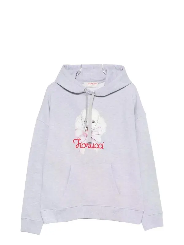 Fiorucci Poodle-print Hoodie - Grey