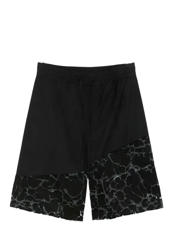 LES HOMMES Drawstring-fastening Shorts - Black