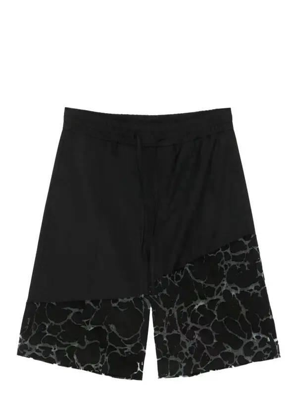 LES HOMMES Drawstring-fastening Shorts - Black