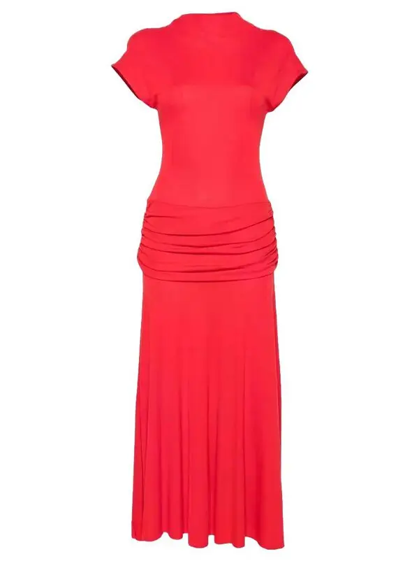 SEMICOUTURE Draped-details Dress - Red