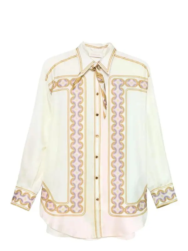 Zimmermann Luna Retro Shirt - Neutrals