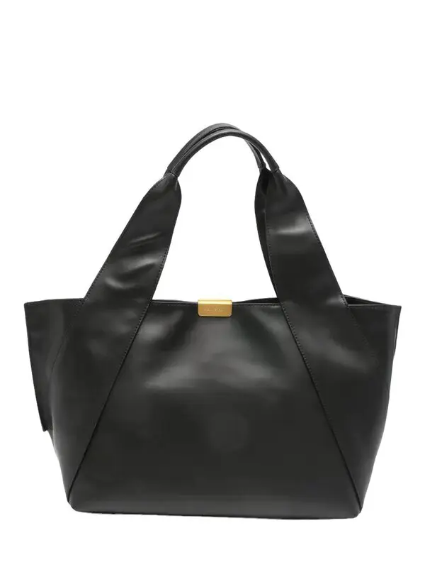 GIANNI CHIARINI Vivi Logo-engraved Tote - Black