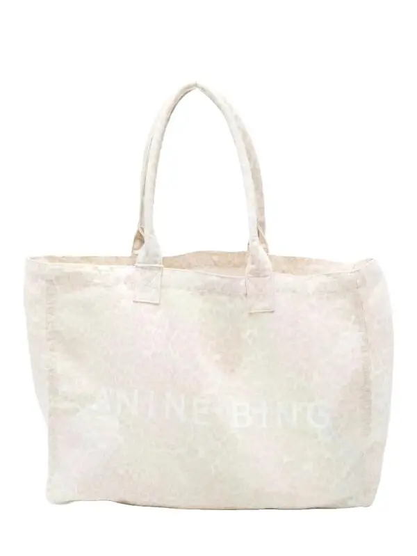 ANINE BING Leopard Print Tote Bag - Neutrals