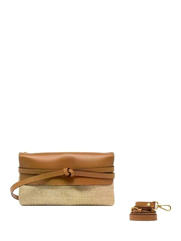 GIANNI CHIARINI Knotted Shoulder Bag - Neutrals