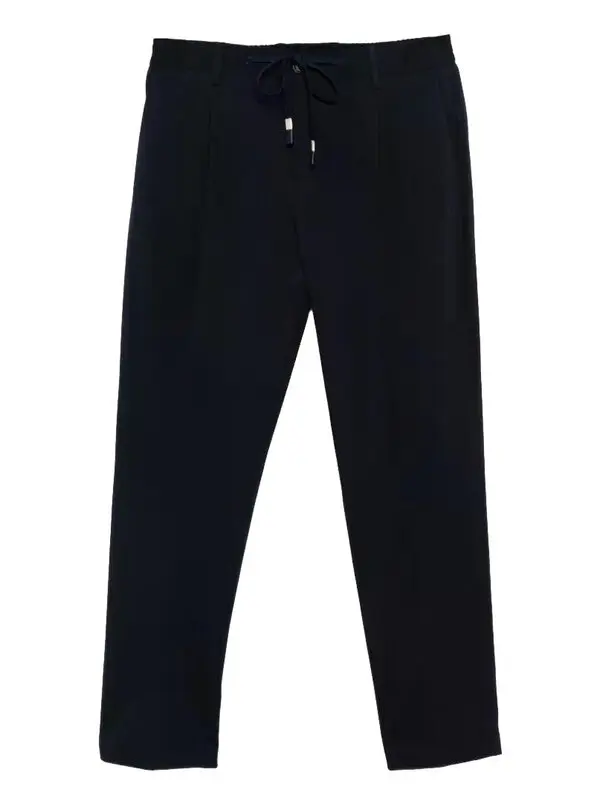 DANIELE ALESSANDRINI Elasticated Waistband Trousers - Blue