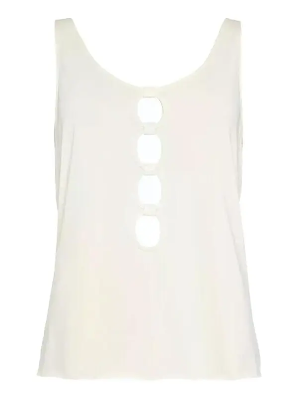 ERES Cut-out Sleeveless Top - Neutrals
