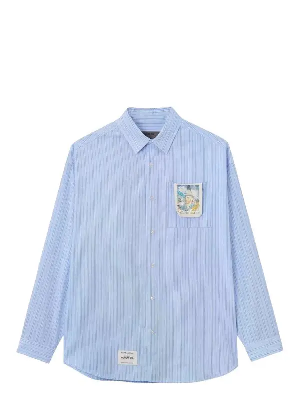 MUSIUM DIV. Striped-pattern Shirt - Blue