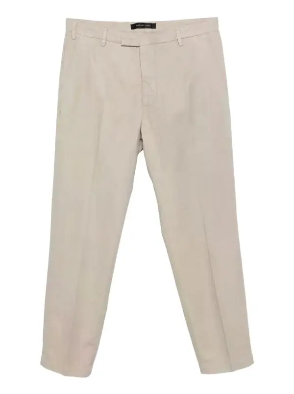 MICHAEL COAL Pressed-crease Trousers - Neutrals