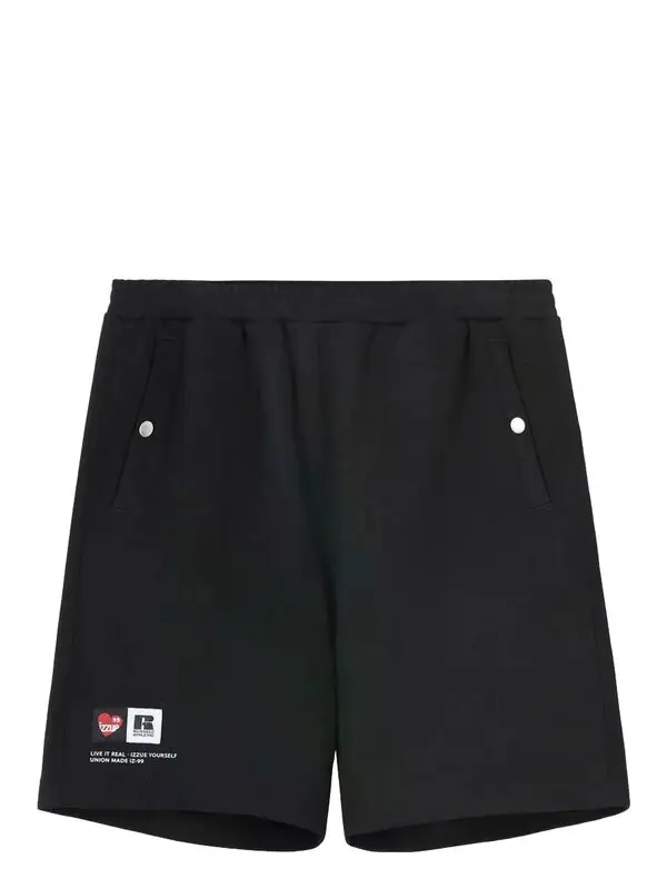 Izzue Logo Patch Pocket Shorts - Black