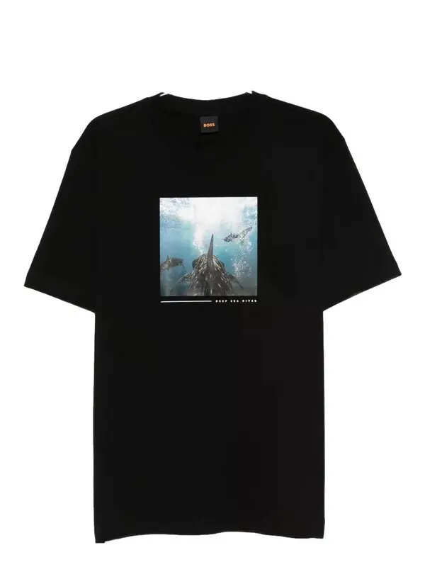 BOSS Graphic-print T-shirt - Black