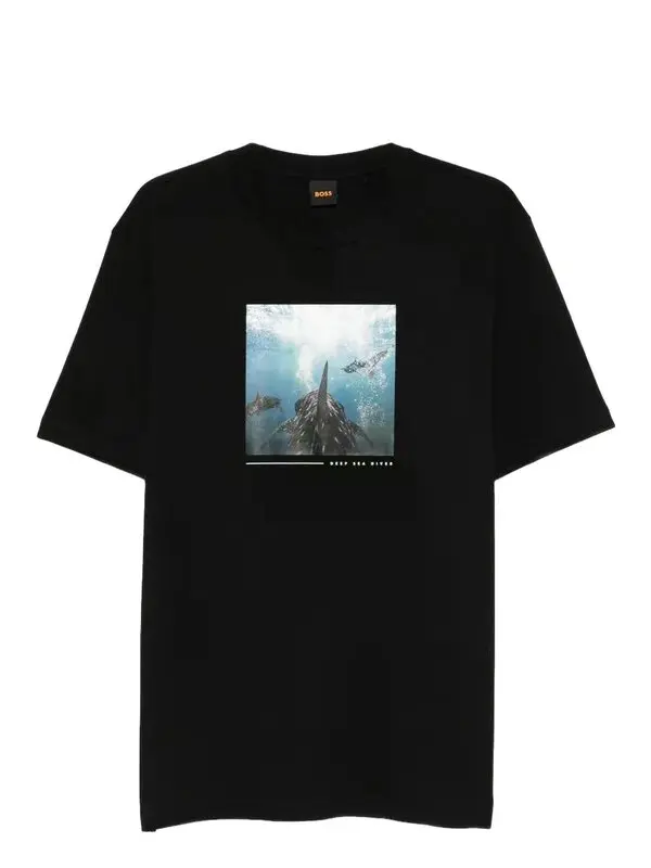 BOSS Graphic-print T-shirt - Black