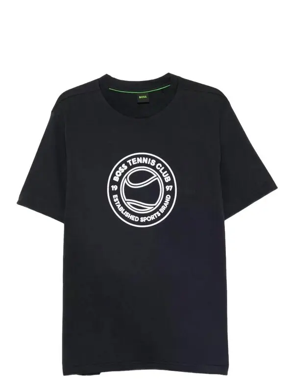BOSS Graphic-print Short-sleeve T-shirt - Blue