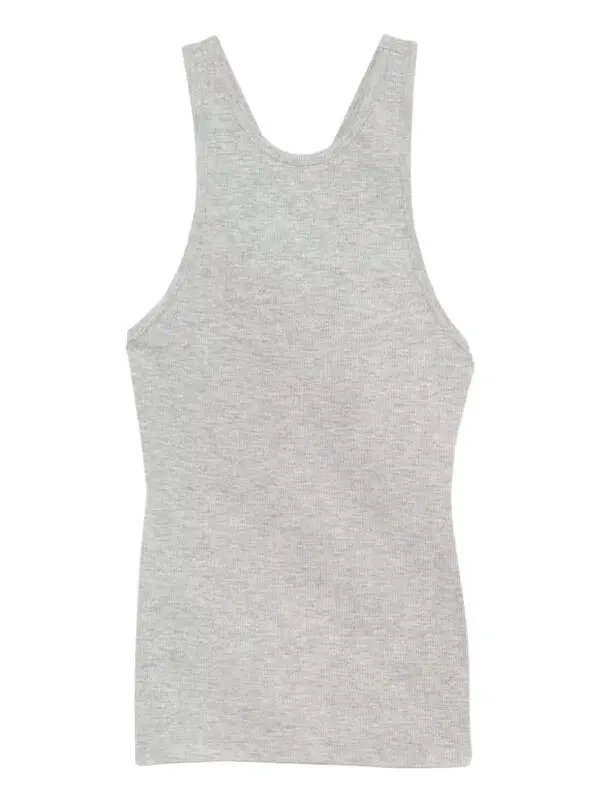 Nanushka Raisie Ribbed-knit Tank Top - Grey