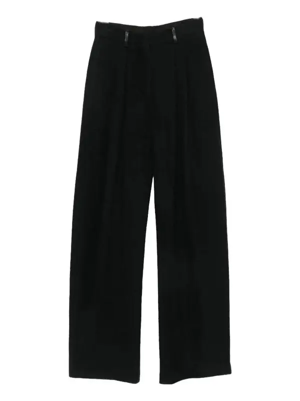 Nanushka Seka Tapered-leg Tailored Trousers - Black