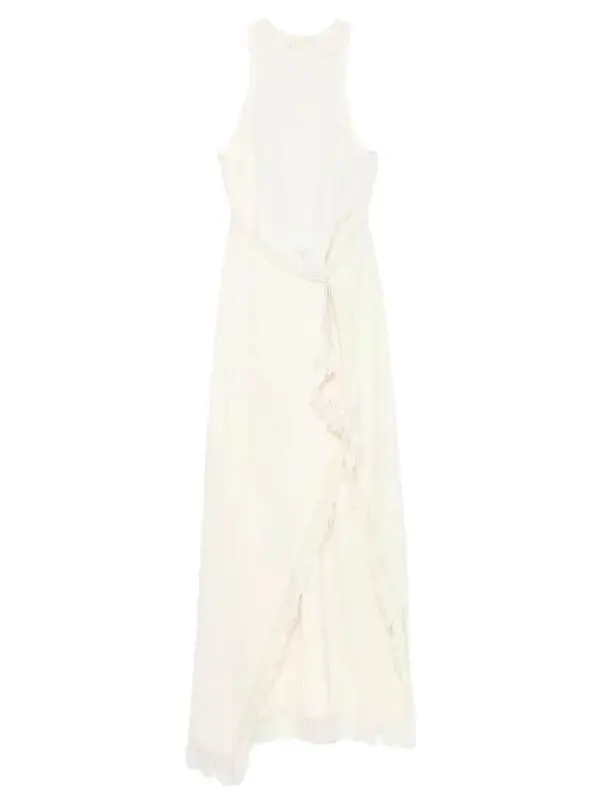 Nanushka Rayen Draped Midi Dress - Neutrals