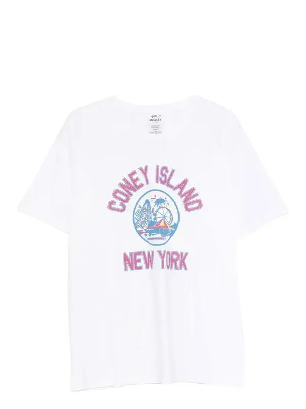 WILD DONKEY Graphic-print T-shirt - White