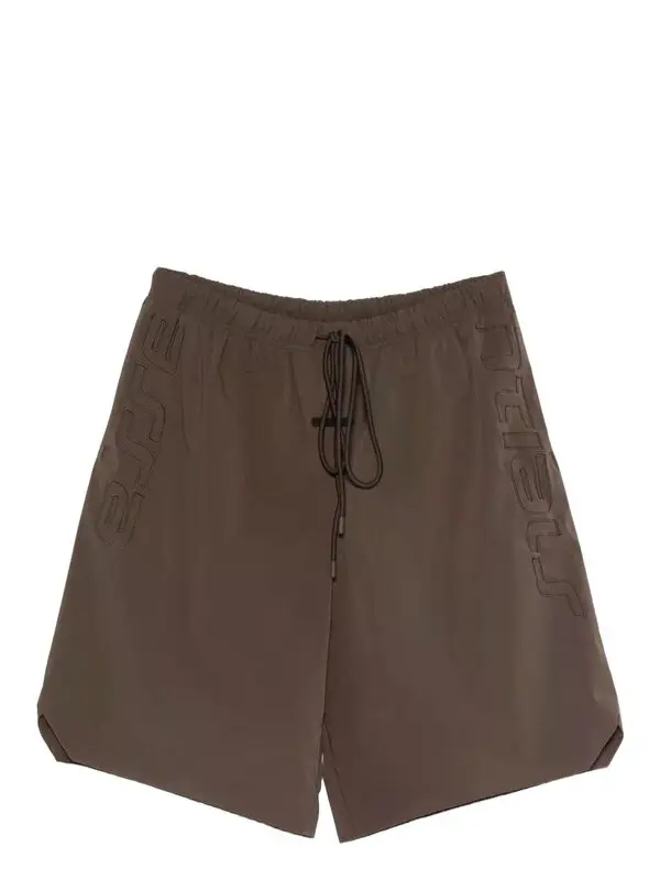 Fear Of God Active Trace Embroidered Shorts - Brown