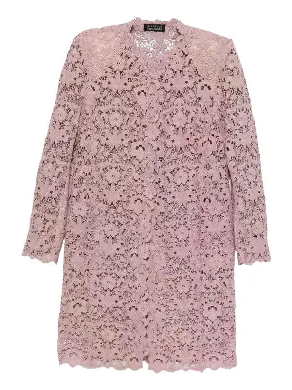 GIANLUCA CAPANNOLO Floral Lace Coat - Pink