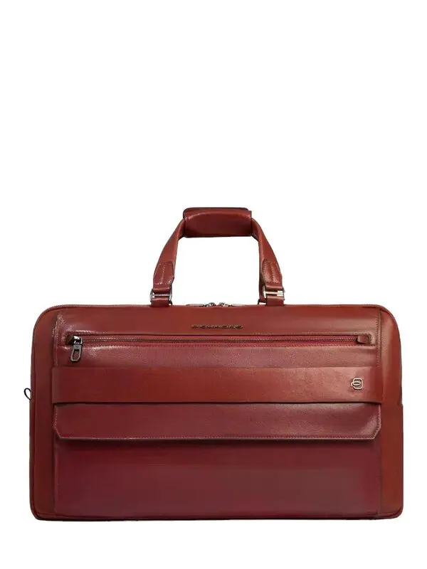 PIQUADRO Leather Duffle Bag - Brown