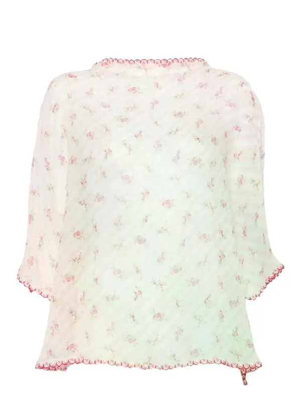 Faliero Sarti Floral-print Blouse - Pink
