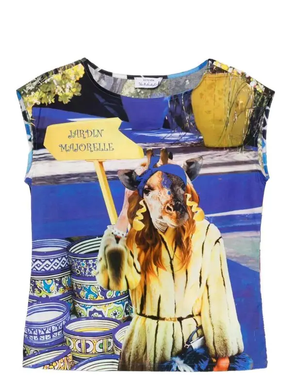 The Artistylist Jardin Majorelle Graphic-print T-shirt - Blue
