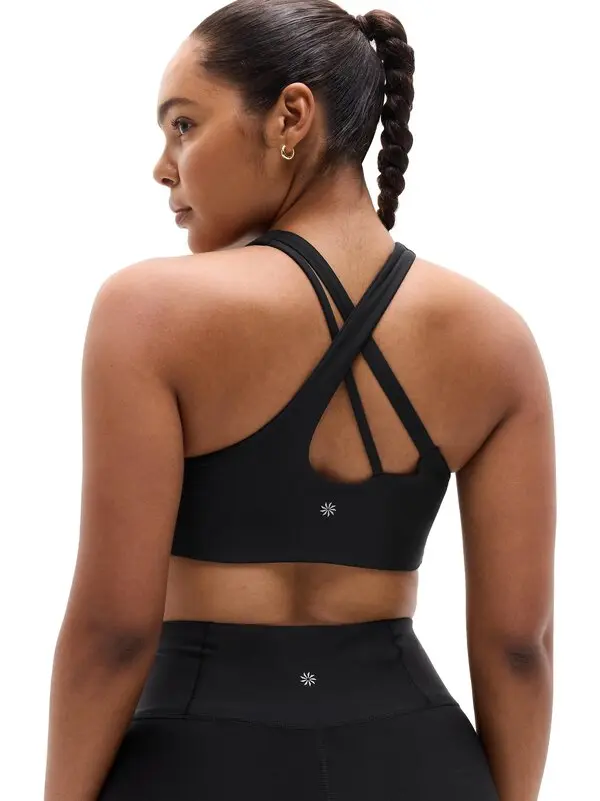 Athleta Circuit Train Sports Bra A-c - Black