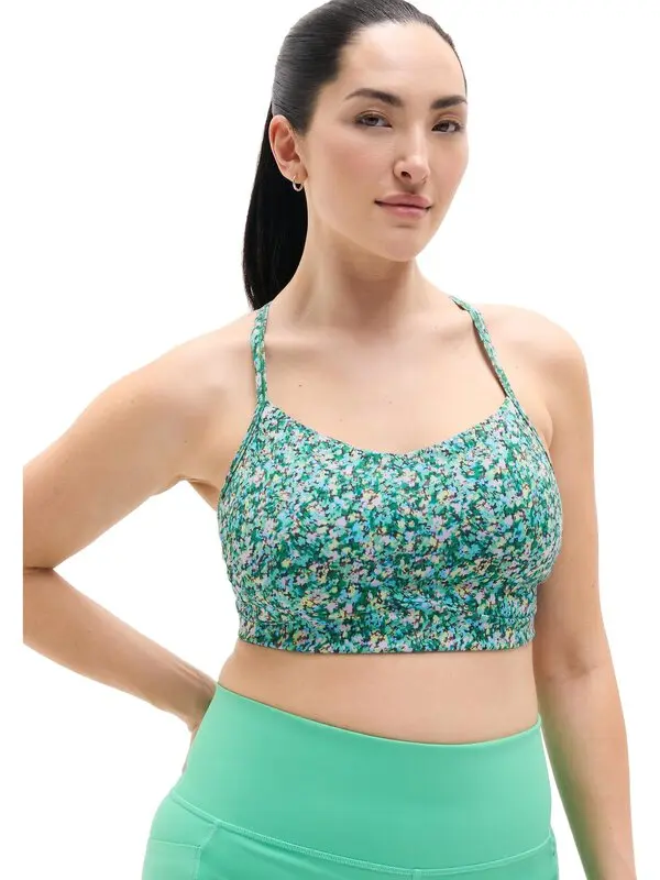 Athleta Vital Print Sports Bra D-dd - Superbloom