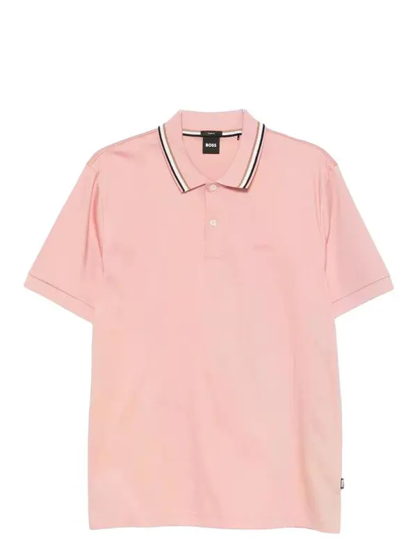 BOSS Logo-detail Polo Shirt - Pink