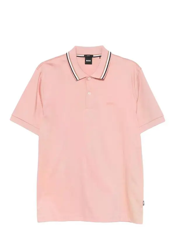 BOSS Logo-detail Polo Shirt - Pink