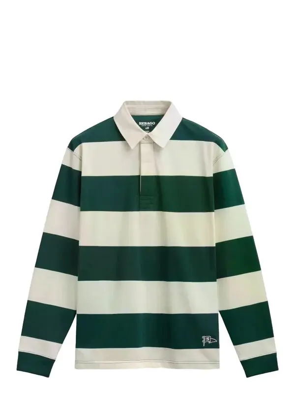 SEBAGO Campbell Striped Long-sleeve Sweater - Green