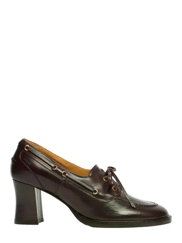 Bally Saule Lace-up Heeled Pumps - Brown