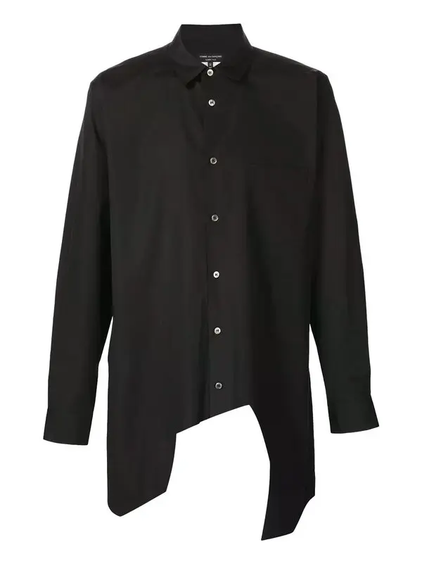 Comme Des Garçons Asymmetric Hem Shirt - Black