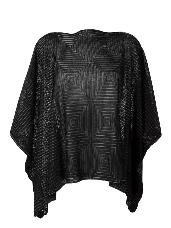 Junya Watanabe Oversized Knitted Top - Black