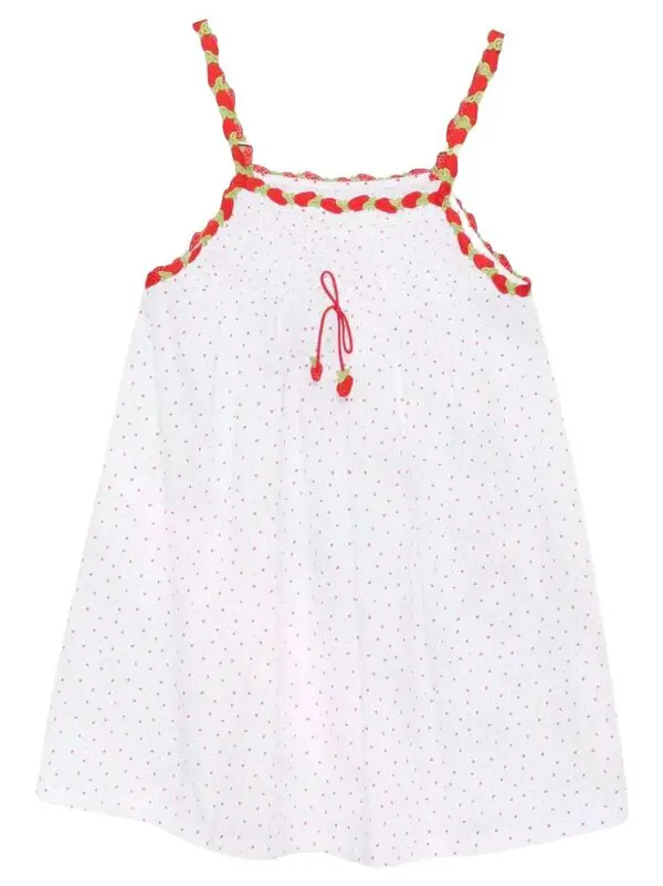 Frankies Bikinis Coppola Polka Dot Mini Dress - White