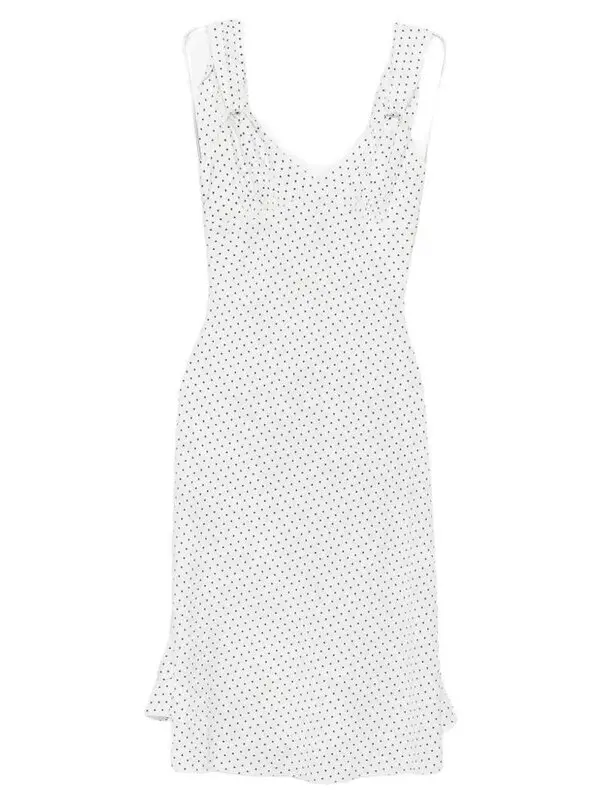 Frankies Bikinis Aurora Polka Dot Midi Dress - White
