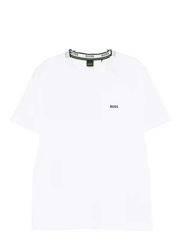 BOSS Logo-embroidered T-shirt - White
