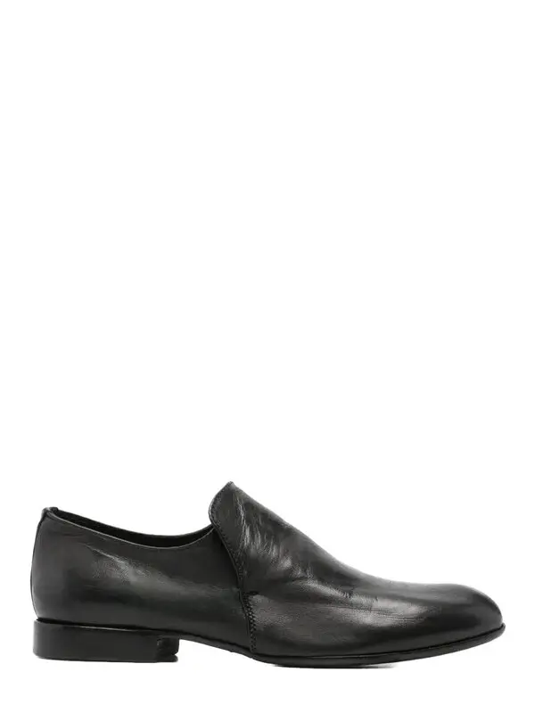 LEQARANT Leather Loafers - Black