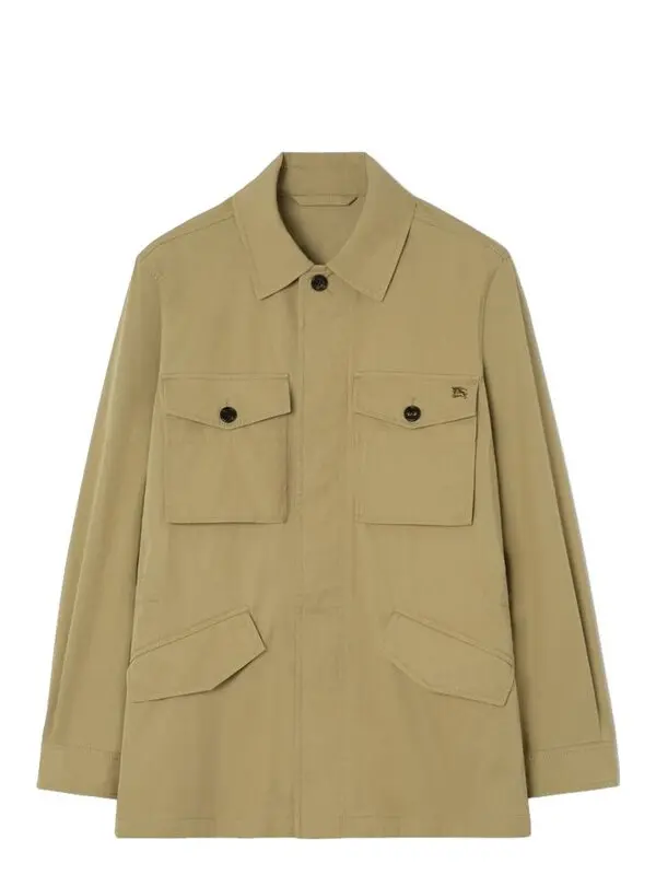 Burberry Cotton Twill Bradmore Jacket - Sparrow Beige