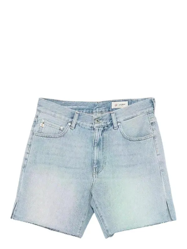 Ag Raw-cut Denim Shorts - Blue