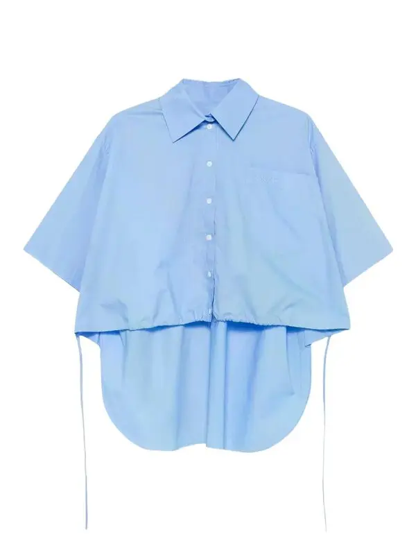 LITKOVSKA Drawstring Hem Shirt - Blue