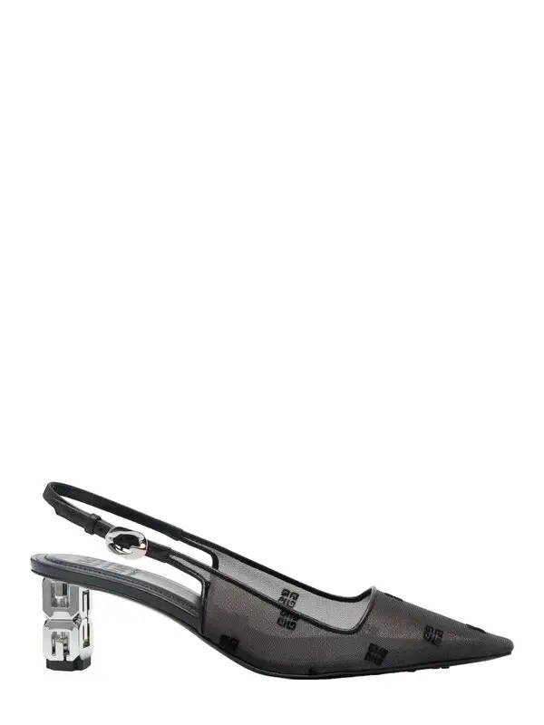 Givenchy 65mm Logo-plaque Leather Pumps - Black